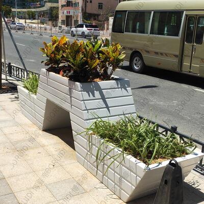 玻璃花6397钢大型道路花箱景区公园W造商型花M器场会?绿化工程异