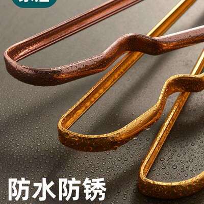 大衣架家用加6648加粗铝合子金胖衣长架宽肩子不生锈加厚50CM大号