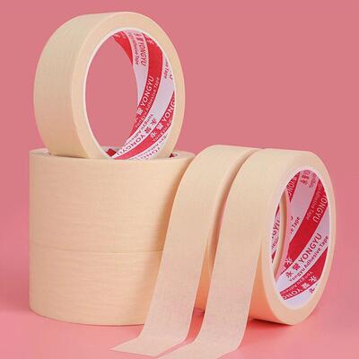 Masking Tape White Color Single Side Tape Adhesive Crepe Pap
