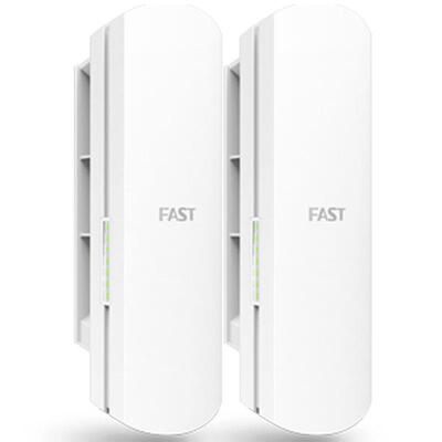 2.4G户外网桥设备监控用防水迅捷FWB201长距离无线传输5公里网桥