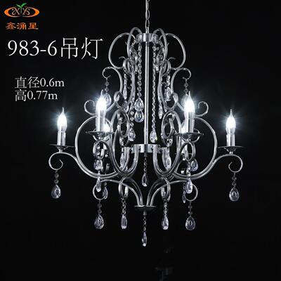 厂家直新款欧供式水晶珠帘金吊灯创意装饰婚庆婚礼灯吊顶色HIC铁