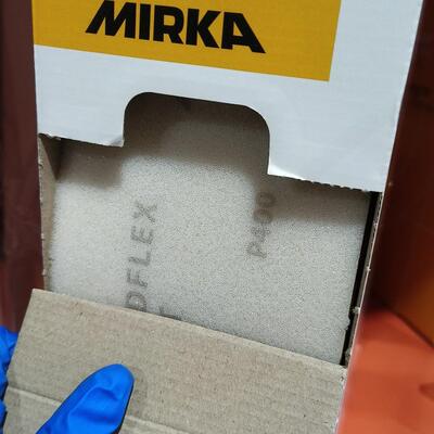 MIRKA磨卡金牌海绵砂纸卷摩卡手撕柔性抛光沙块汽车工业研磨砂皮