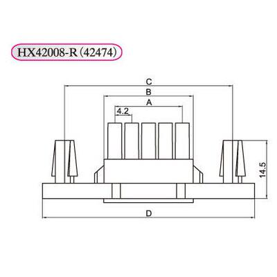 HXH红星接插件 42474 HX42008-2R/4R/6R/8R/10R/12R/14R/16R/24R