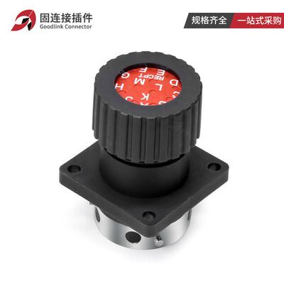 ITT航空连接器192900-0308 圆形12孔防水公母12P反向插头