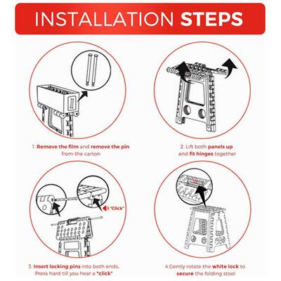 Folding Step Stool Foldable Collapsible Stepping Stool