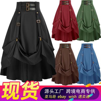 2025 Women's Steampunk Skirt Victoria Renaissance Retro