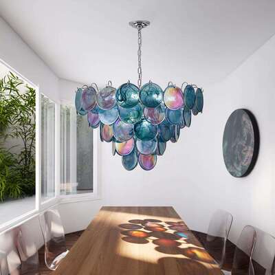 法式轻奢Murano穆拉诺玻璃灯北欧创意灯具卧室高级感客厅餐厅吊灯