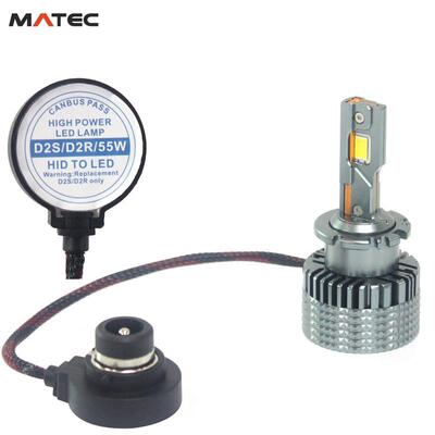 D2Sled大灯55wD2R原车透镜专用直插式大灯D2C D4C D4S汽车led灯泡