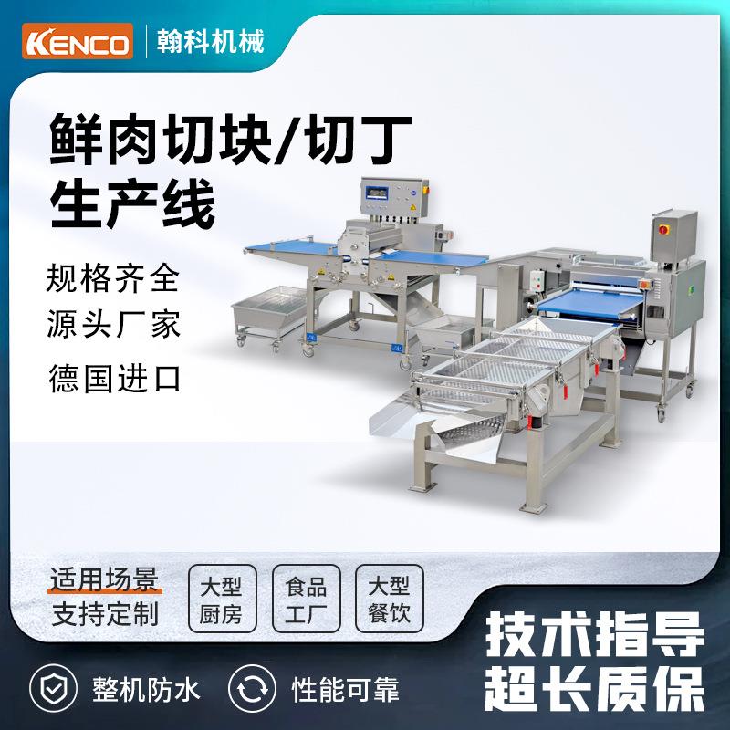 丁切机鸡鸭鹅鱼肉切块设机器全自鲜肉类备动出口专用