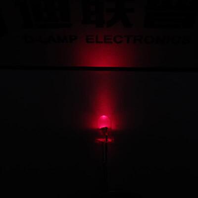 F3/F5mm led 红发普红 三元红灯 2元红光暗红635-640普亮led灯珠