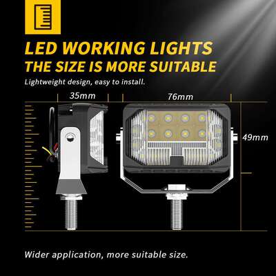 DXZ汽车LED工作灯三面发光3inch 21LED日行信号灯驾驶灯越野车灯