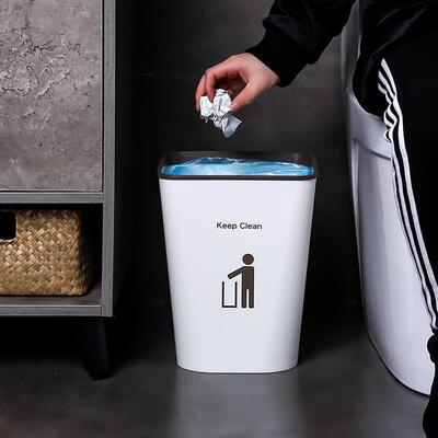 家用简约垃无圾桶大号创意塑料纸篓桶厨房卫生8389间拉圾筒3盖889