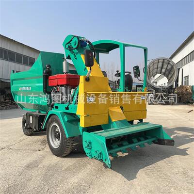 牧场粪便收集运装输一体机PLZ卸牛舍粪污轮式清粪牛场地面三清车