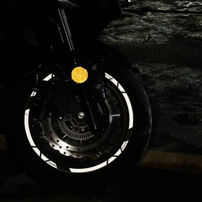 适用于光阳踏板摩托车H150轮毂贴RACING X150钢圈防水反光贴纸