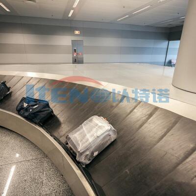 机场出港倾斜输送设备海关行李传送带港口不锈钢转盘线厂家直销