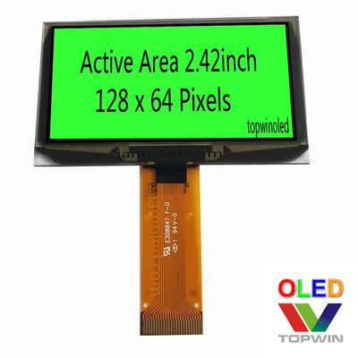 2.42英寸绿光2.4英寸oled显示屏ug-2864asgpg01绿色2.5英寸