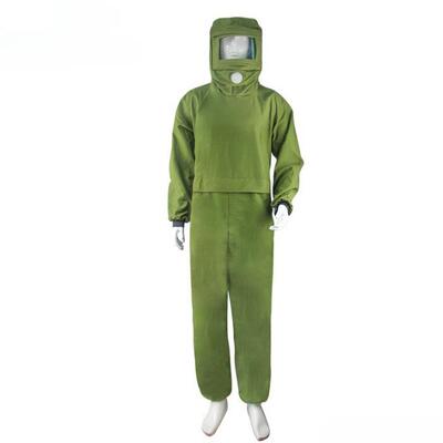 喷砂衣打分砂服帆布加厚油打漆服连VPI体沙服喷沙冲砂防护打砂帽