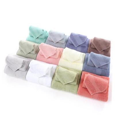 3pcs set cotton beach bath face towel 全棉毛巾浴巾三件套