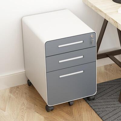 箭桌文下件移动活动YN-15632柜办公抽屉三铁皮储矮柜带锁打印机收