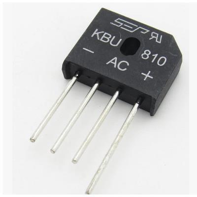 KBU810整流桥 全新 8A 1000V扁桥【5祇4元】