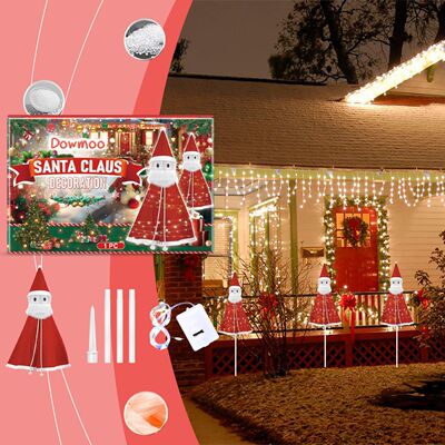 Dowmoo Christmas Santa Claus Decoration - Fun Ornaments for