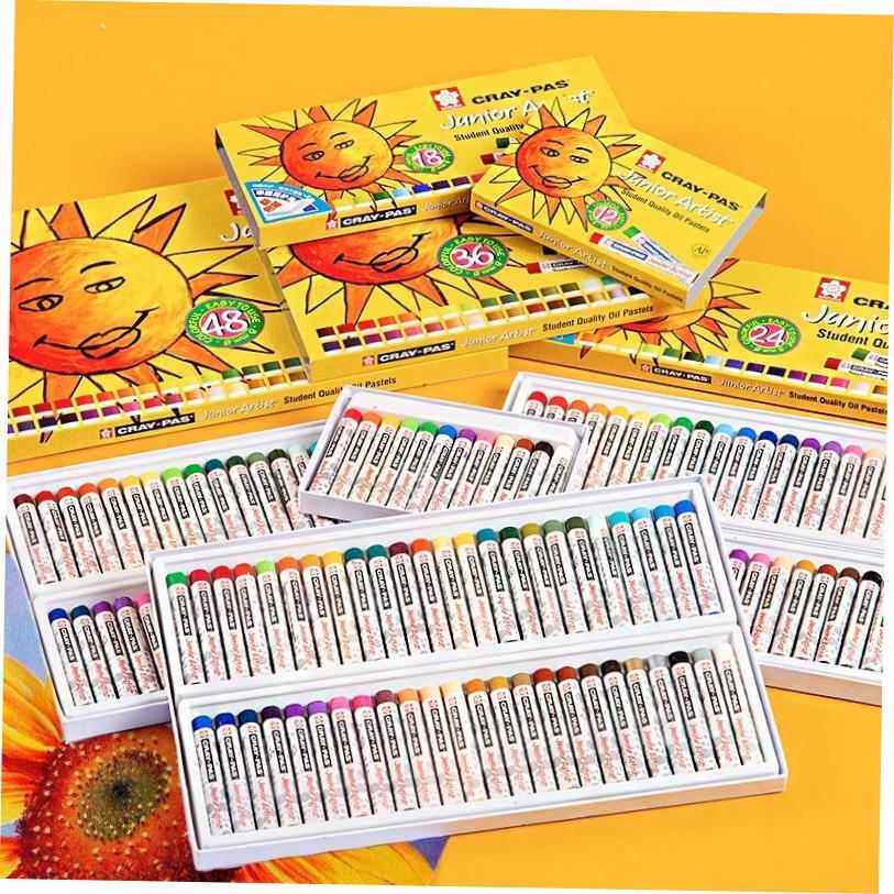 cray-pas junior artist oil pastels 儿童油画棒soft kids paint