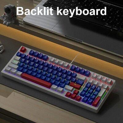 Mechanical Gaming Keyboard with LED Backlit Keyboard 96