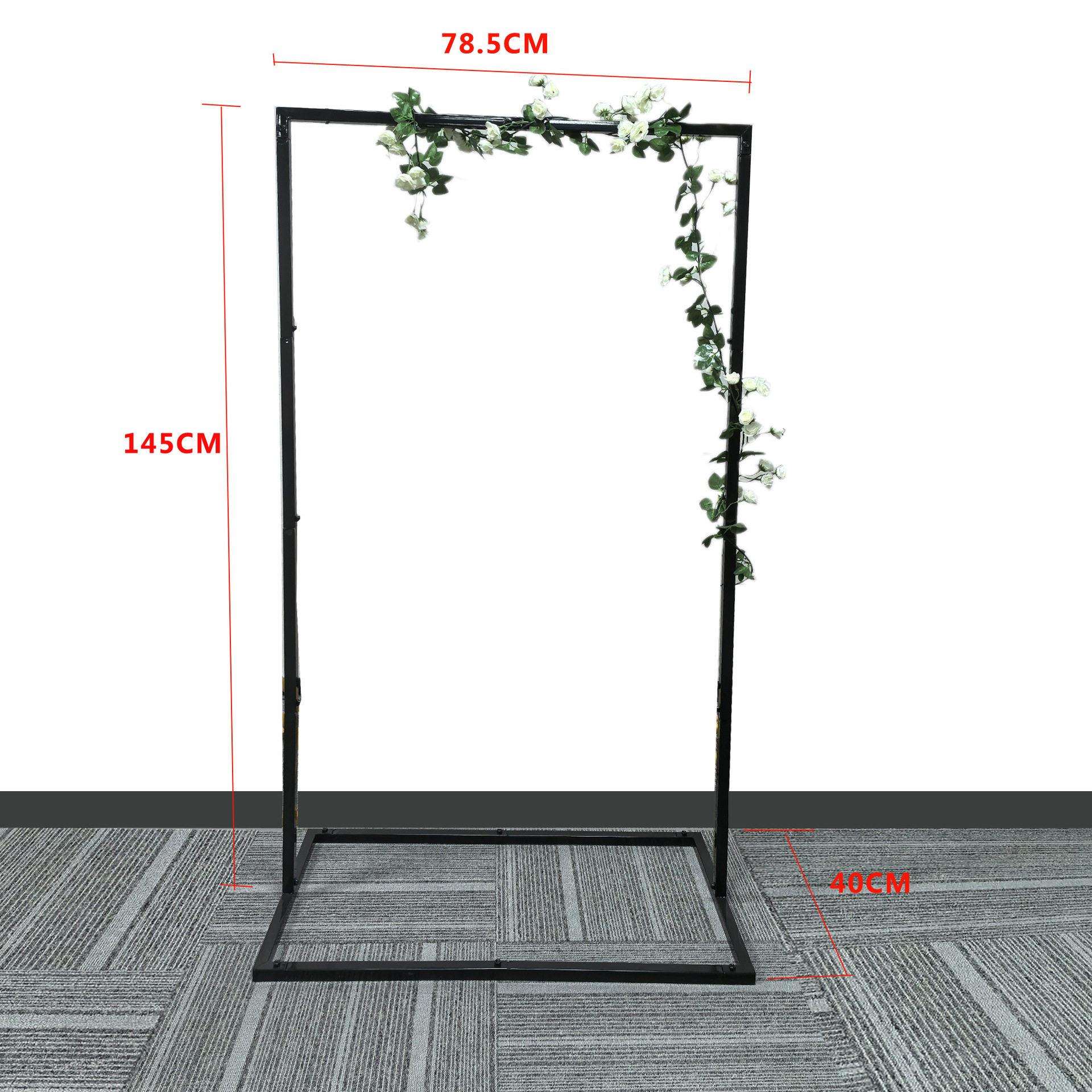 迎宾牌吊牌方形圆管装饰铁艺支架 节日婚庆派对现场气氛布展示架