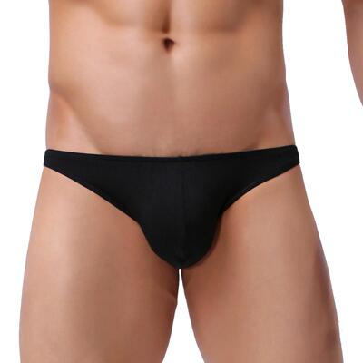 Mid waist bikini fat guy men's triangle pants trendy
