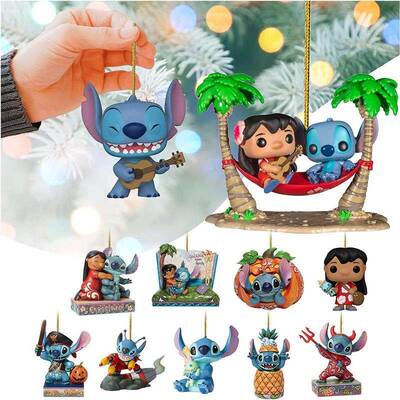 34 Style Christmas Pendant Stitch Action Figure Xmas Tree D