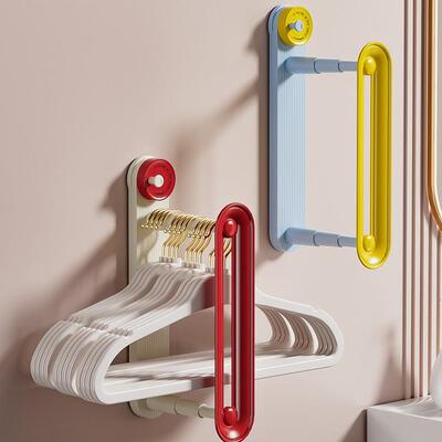 New Adjustable Clothes Hanger Storage Rack - A Hole-Free Won