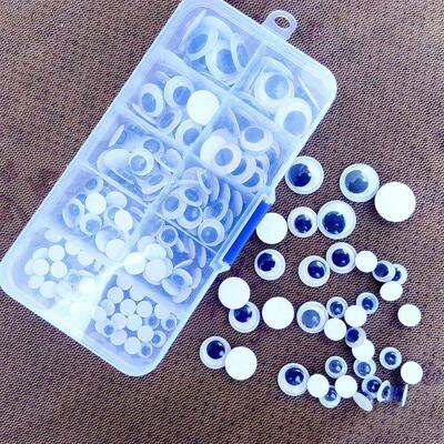 100pcs/Box DIY Safety Wiggly Googly Eyes Stickers Self Adhes