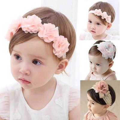 Baby Headband Flower Girls Bows Toddler Hair Bands for Baby