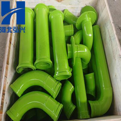 隧道湿喷机车ZG30臂架输送管 加长90°弯管 二级部件法兰管