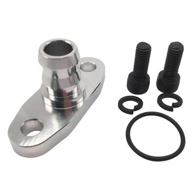 汽车配件 18mm 钢坯涡轮机油排放回油法兰 T3 T4 T04B T04E