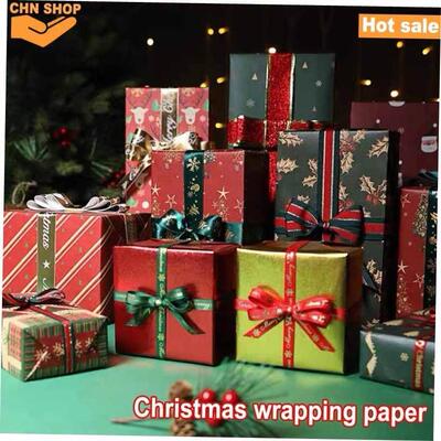 70*100cm Christmas wrapping paper Gift packing paper wrapper