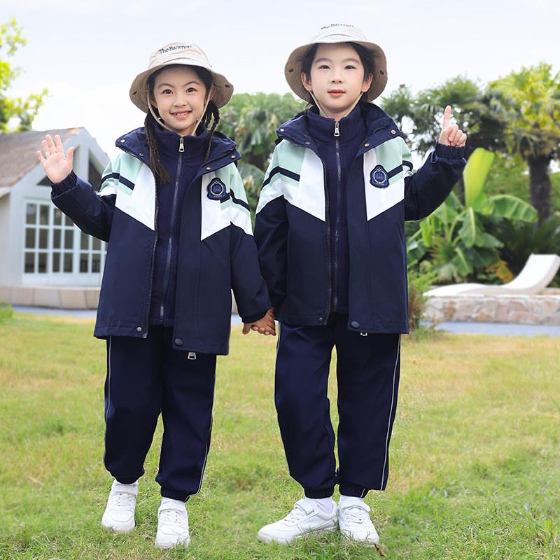 幼儿园园服春秋小学生班服套装夏季校服新款教师运动服冲锋衣秋冬