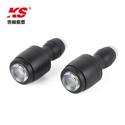自行车把塞转向灯USB充电转向/刹车提示快拆夜骑安全灯