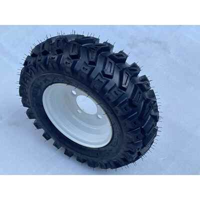 四轮卡丁沙滩车农耕机配件16*6.50-8寸越野真空轮胎对角101.6轮毂
