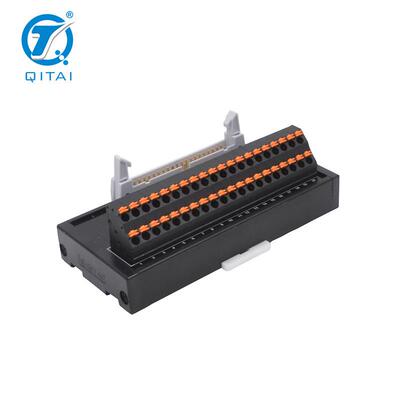 QMT058/V竖排弹簧式转接端子台40位中继端子台 牛角转接线端子排
