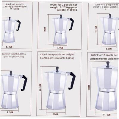 Coffee Maker Aluminum Mocha Espresso Percolator Pot colours