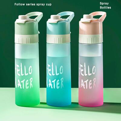 Spray Fog Water Bottle Large Capacity Male And Female Sports