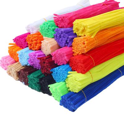 100pcs Chenille Stem Pipe Kids DIY Creative Toys Chenille St