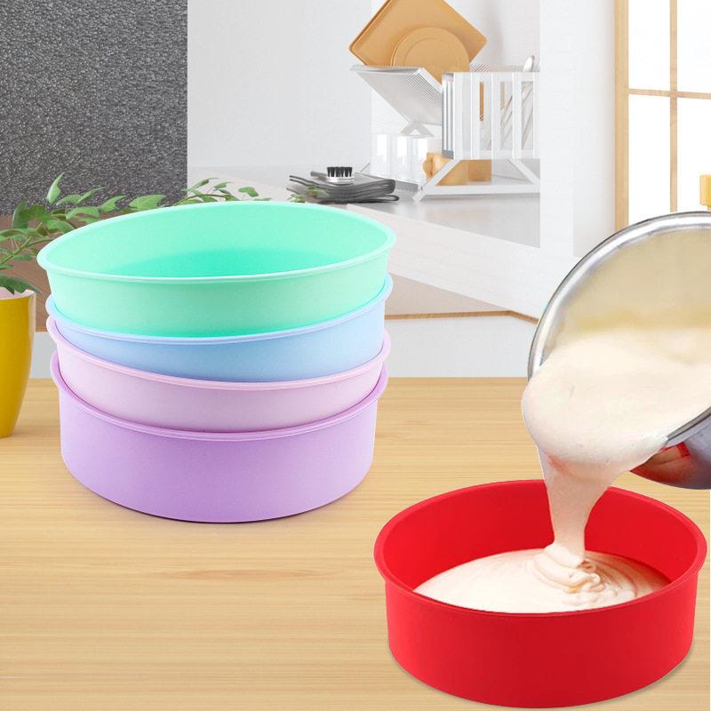 圆形硅胶蛋糕模具烘焙模具家用食品级硅胶蛋糕模具