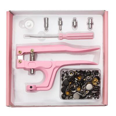 633 831 655 金属四合扣手压钳安装工具12.5mm铜制按扣礼盒装套装