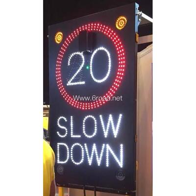 SlowDown太阳能雷达测速标牌警示牌