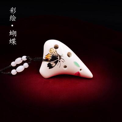 正品迷你小陶手吊笛6孔项炼坠学鸟超高音F调ssf可携式乐叫器伴礼