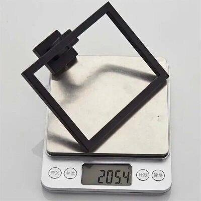 Matte Black Suction Cup Towel Ring Stainless Steel Hand and