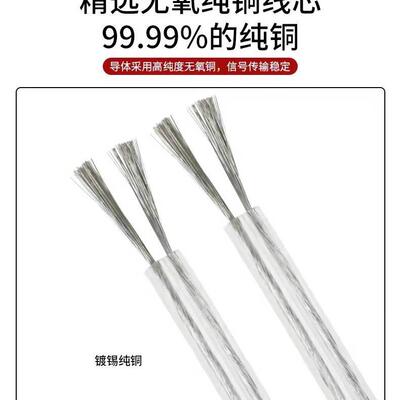 2020霓虹连接线0.明50.75平方树脂字镀锡专线做字水晶透灯线用电