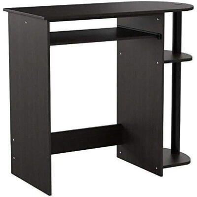 Simplistic Easy Assembly Computer Desk, With Keyboard Tray,